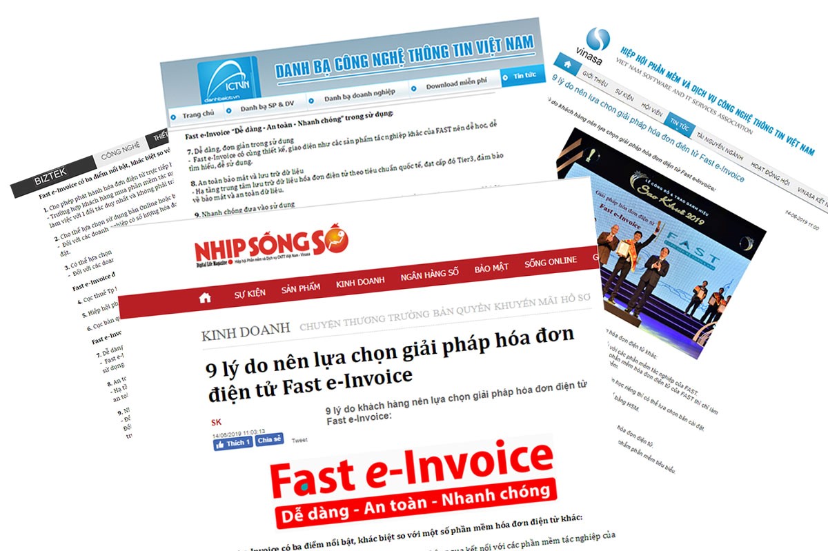 Nhiều trang báo, tạp chí công nghệ đưa tin về giải pháp hóa đơn điện tử ...