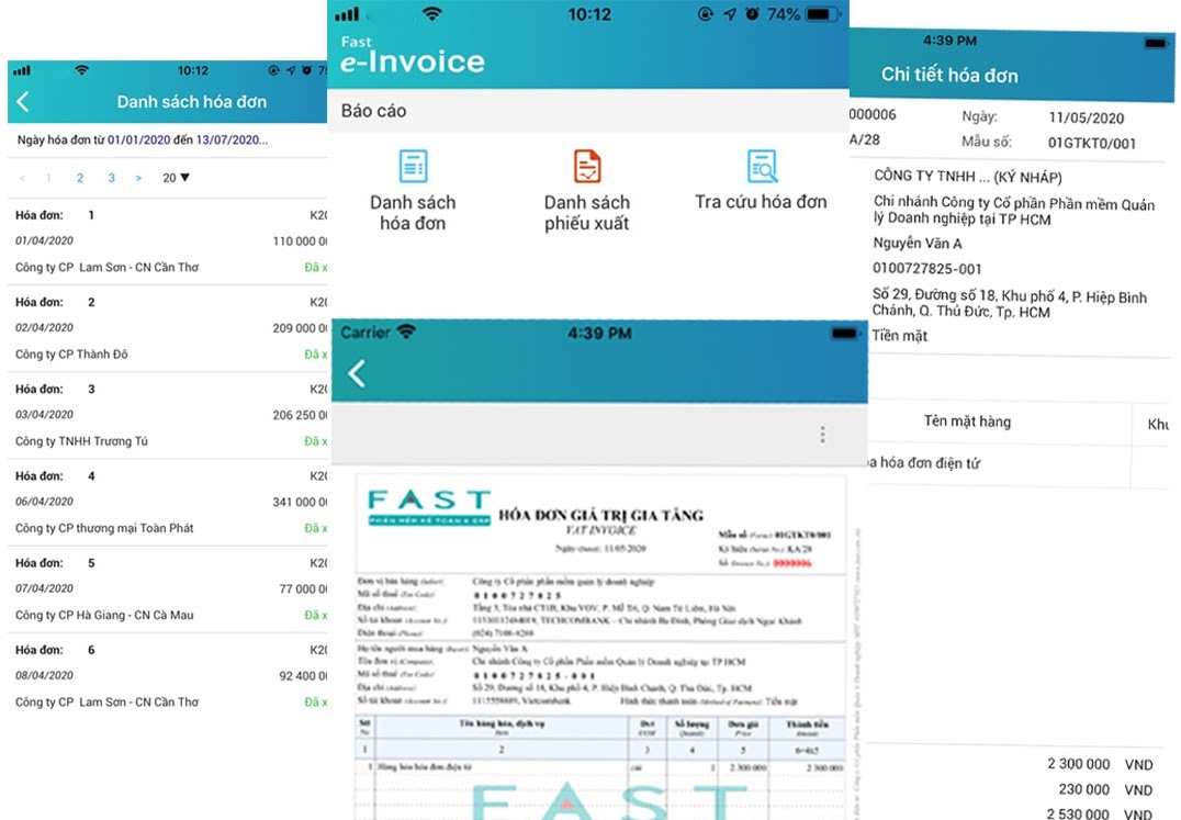 FAST ra mắt phiên bản Mobile App cho phần mềm hóa đơn điện tử Fast e ...