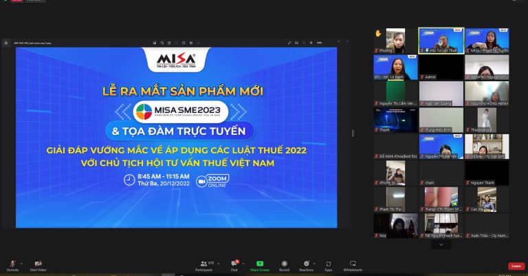 MISA ra mắt phần mềm kế toán MISA SME 2023 giúp phân tích tình hình tài ...